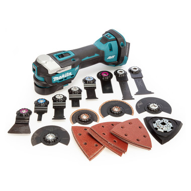 Makita DTM52ZX2 18V LXT Cordless Multi-Tool & Accessory Set | Toolden