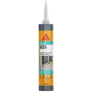 Everbuild SIKASIL 825 Silicone Mid Grey 380ml | Toolden
