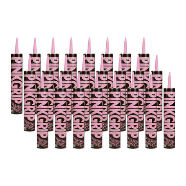 Everbuild Pinkgrip Solvent Based Grab Adhesive 350ml (Pack of 24) | Toolden