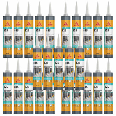 Everbuild SIKASIL 825 Silicone White 380ml (25 Pack) | Toolden
