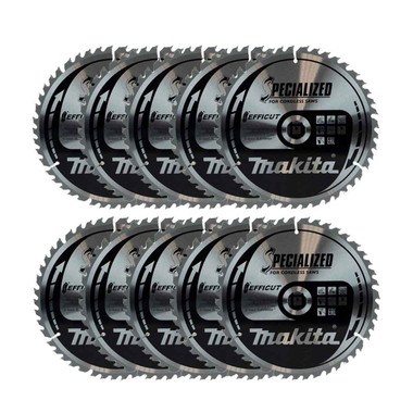 Makita B-64624 Efficut TCT Circular Saw Blade 260mm x 30mm 45T (10 Pack ...