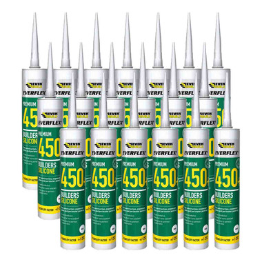 Everbuild 450TR Everflex 450 Builders Silicone Translucent 300ml (25 ...