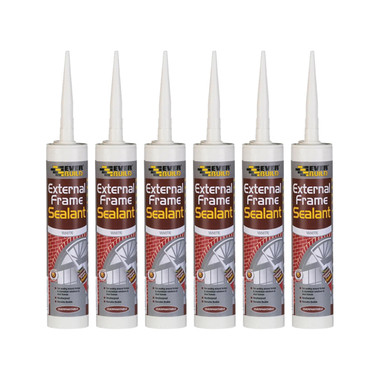 Everbuild EXTWH External Frame Sealant White 290ml (6 Pack) | Toolden