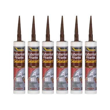 Everbuild EXTBN External Frame Sealant 290ml Brown (6 Pack) | Toolden