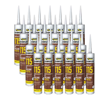 Everbuild MASWE Everflex 115 GP Building Mastic White 285ml (24 Pack ...