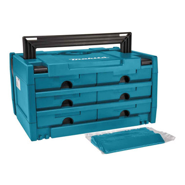 Makita P-84333 MAKPAC Type 3 Stacking Case with 6 Drawers | Toolden