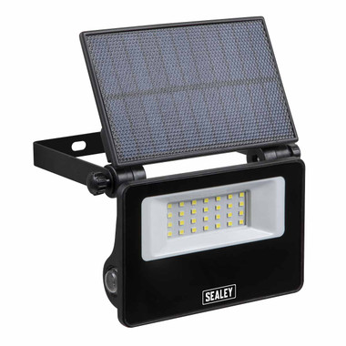 Sealey LED20S Extra-Slim Solar Floodlight with Wall Bracket 20W SMD LED ...