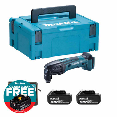 Makita DTM50RTJ 18V LXT Oscillating Multi Tool with 2 x 5Ah Batteries ...