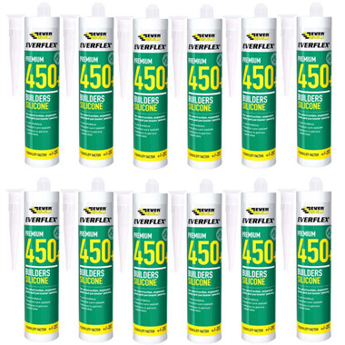 Everbuild Everflex 450 Builders Silicone Brown 300ml (12 Pack) | Toolden