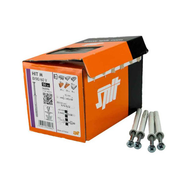 Spit 060096 HIT-M CSK Hammer-In Anchor with Nail (50 Box) | Toolden