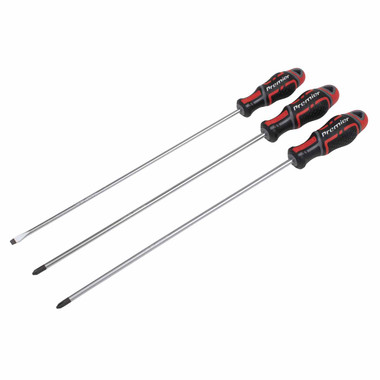 Sealey AK4372 Premier GripMAX® Extra-Long Screwdriver Set (3 Pieces ...