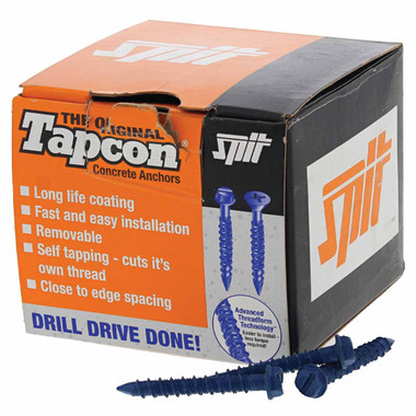 Spit 921502 Tapcon Concrete Screws Hex Head 6x45/20mm 100 | Toolden