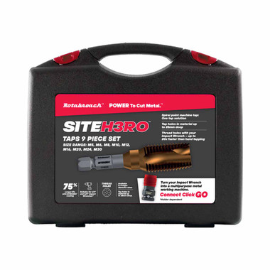 Rotabroach SHRTP3 SiteH3ro Tap Kit Metric Full Sizes (8 Pieces) | Toolden