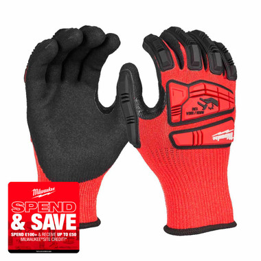 Milwaukee 4932498529 Impact Pro Cut C Gloves (Size 7/S) | Toolden
