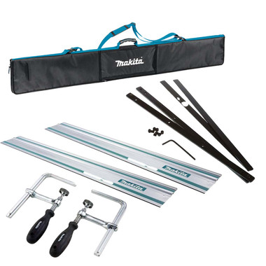 Makita Guide Rail Kit 2x 1.5m Rails, 1x Clamp, 1x Joining Bar & Bag ...