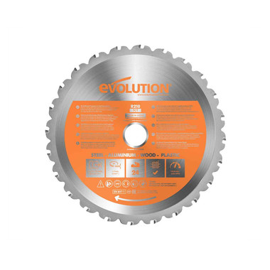 Evolution Rage® Multi-Purpose Circular Saw Blade 210 x 25.4mm x 24T