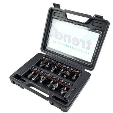 Trend SET/SS8X1/4TC 1/4" Shank TCT Starter Router Bit Set (12 Pack ...