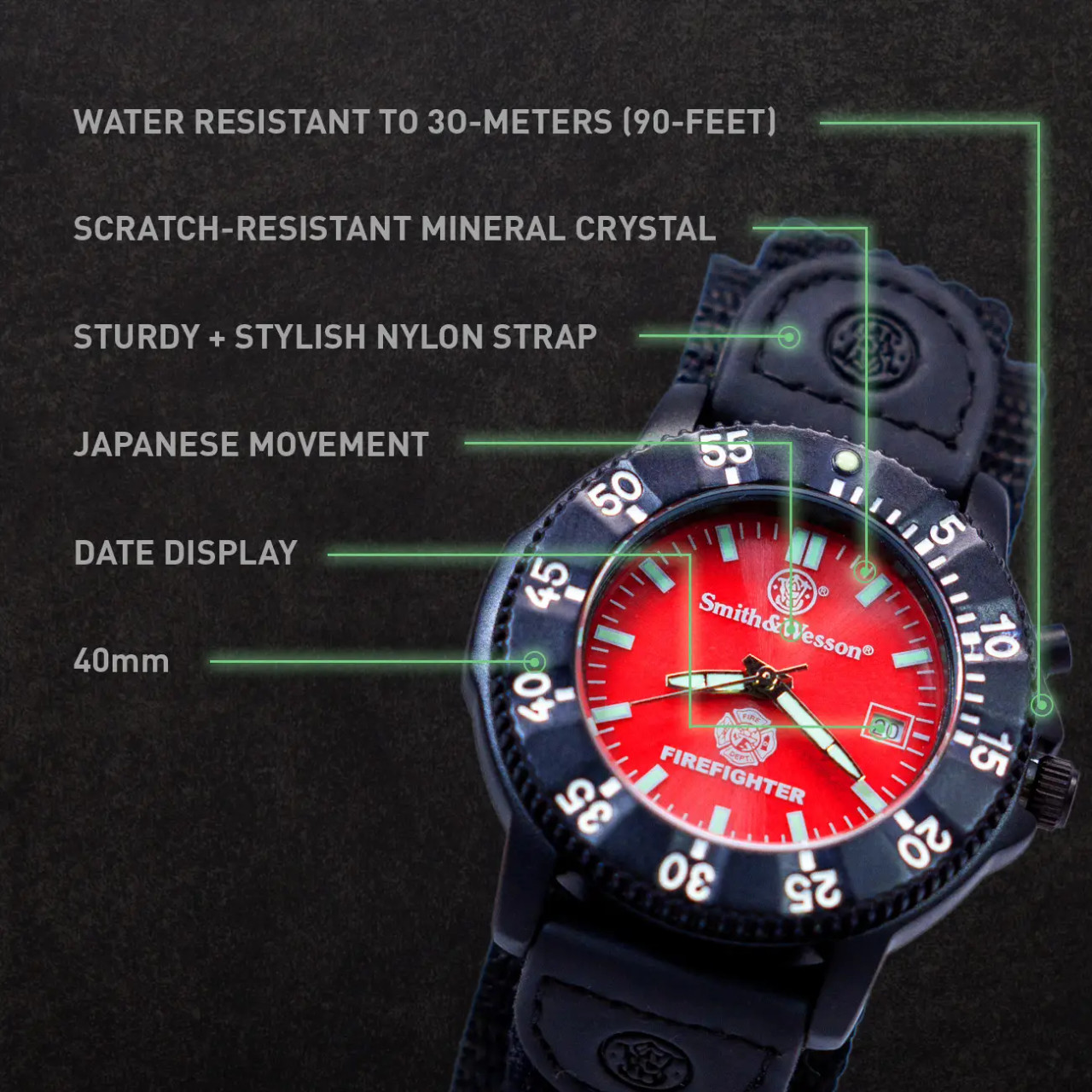 Smith & Wesson Firefighter Watch