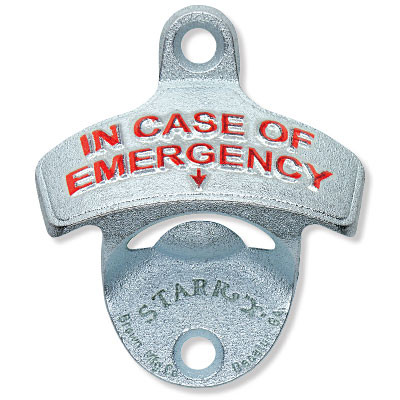 STARR "X" Silver "In Case of Emergency" Wall Mount Opener