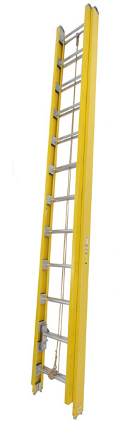 Duo Safety Fiberglass 2-3 Section Extension Solid Side Ladders