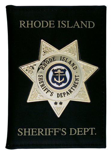 Hook Fast Custom Cut Badge Case, Badge in Front