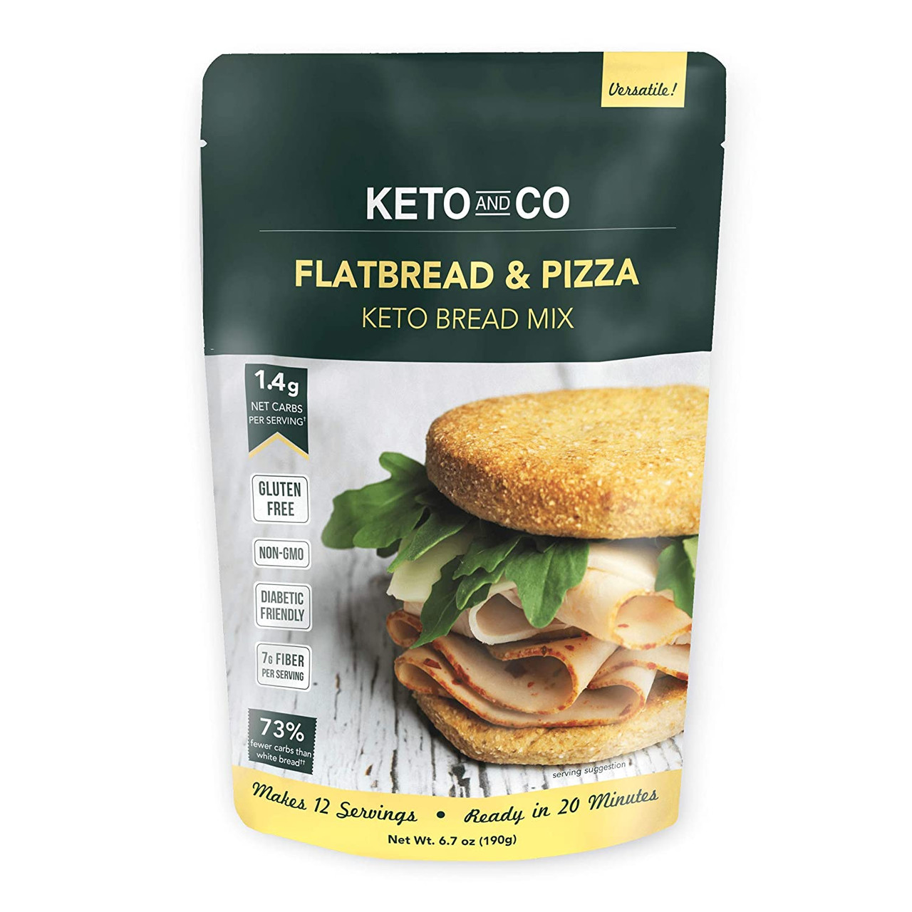 Keto Flatbread & Pizza Bread Mix - Gluten Free