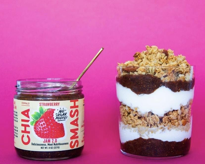 No Sugar Added, Naturally Sweet Jelly - Chia Smash Jam Variety 3 Pack ...