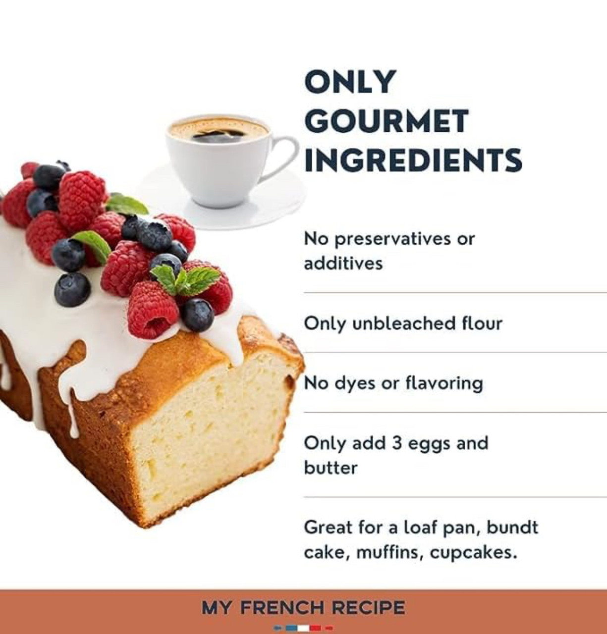My French Recipe - French Favorite Baking Mixes Variety Pack Cake Mix ...