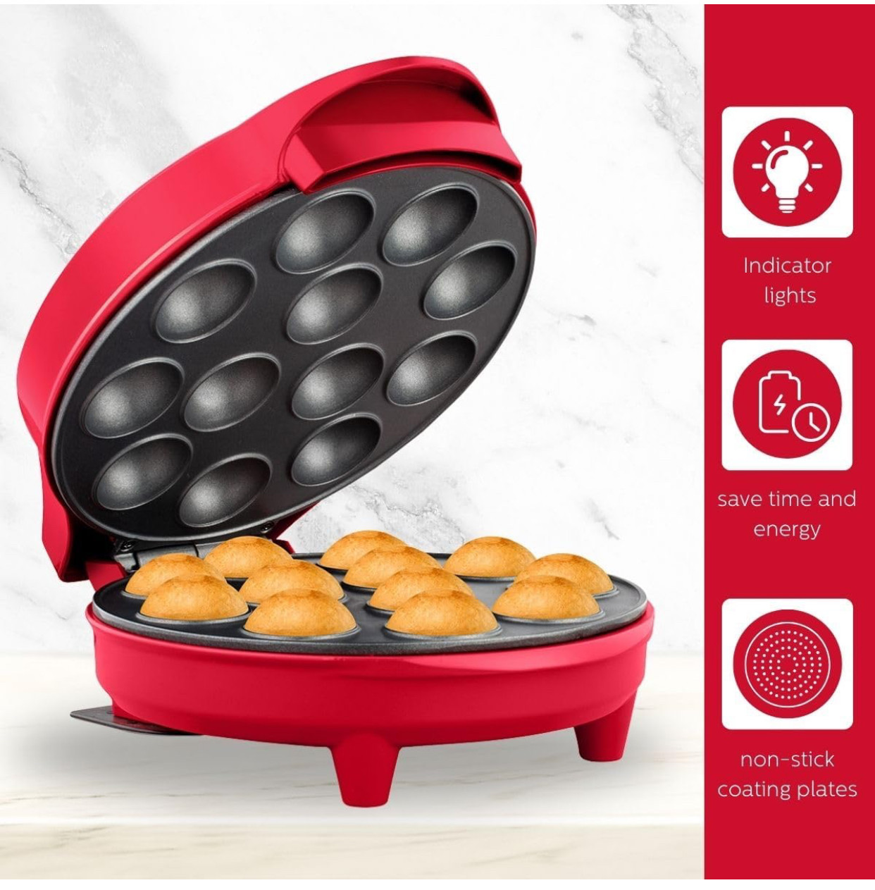 Pancake Puff Maker - Mini Cake Balls/ Pops