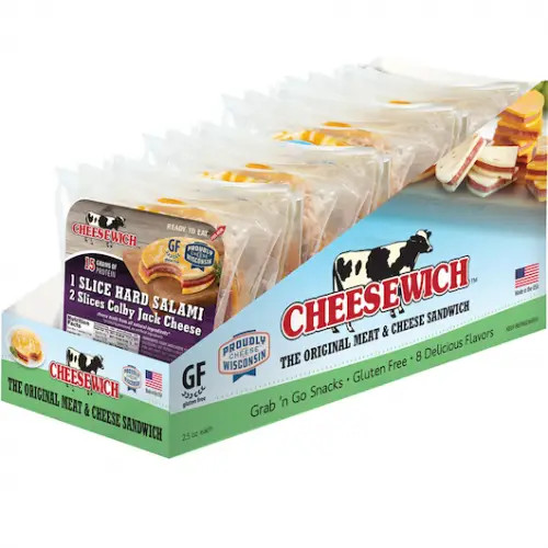 Cheesewich Colby Jack and Salami, 2.5 oz - Pack of 3