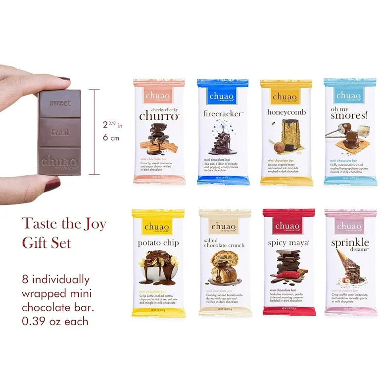 Chuao Chocolatier Taste the Joy Mini Gourmet Chocolate Bar Gift Box ...