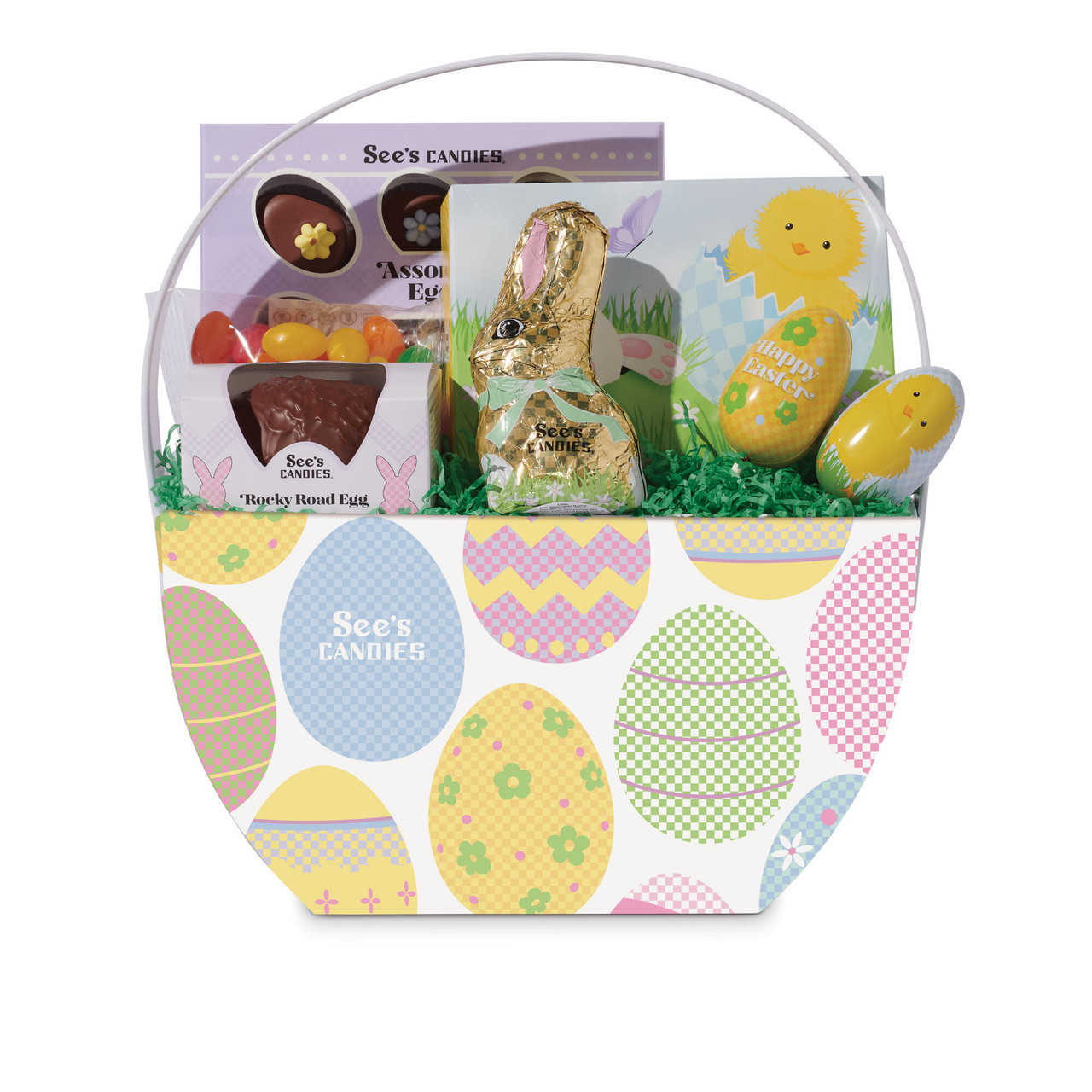 see's candy easter basket