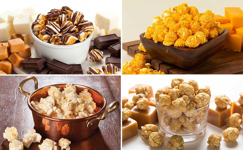 Popcornopolis Gourmet Popcorn Snacks, 40 Cone Variety Gift Cones / 0.9 ...