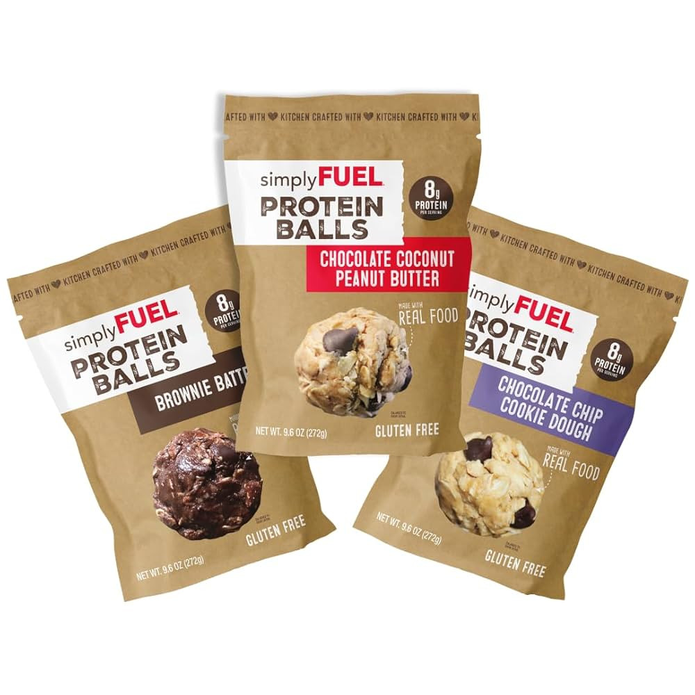 simplyFUEL Chocolate Protein Ball Variety Pack - Whole Food Balls with ...