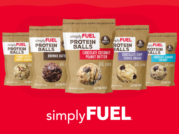 simplyFUEL Chocolate Chip Cookie Dough Protein Ball - Whole Food Balls ...