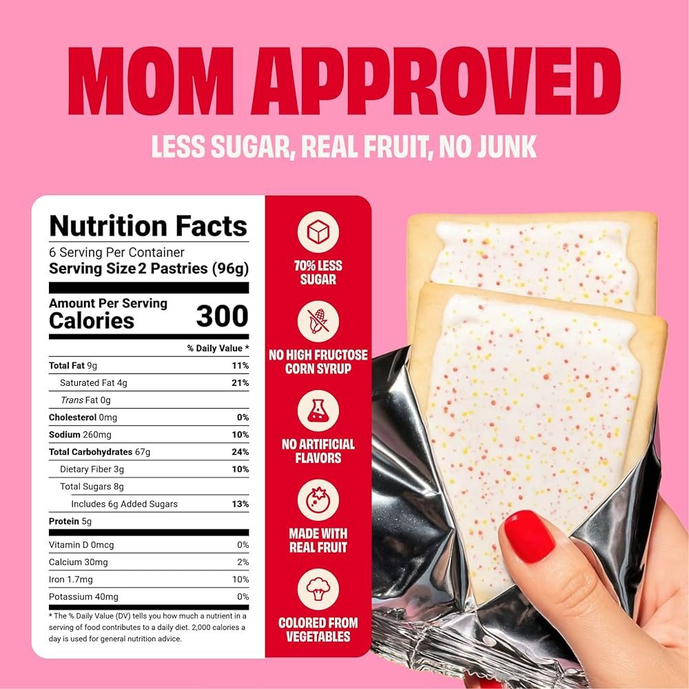 Smart Tart Toaster Pastries Variety Pack - Healthy, Low Sugar Snacks ...