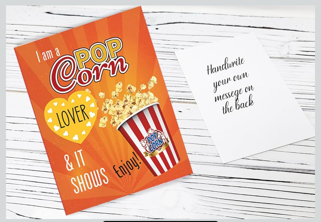 Popcorn Movie Night Gift Basket Care Package - w/Hot Air Popcorn Maker ...