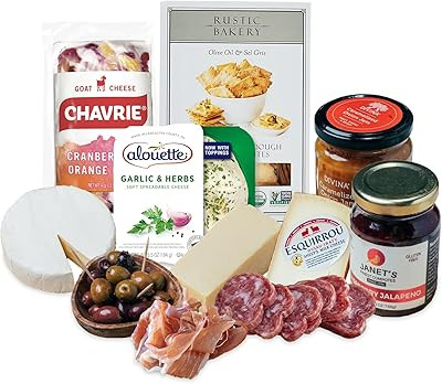 Holiday Kit, Cheese Platter with 5 Gourmet Cheeses and 6 Accompaniments ...