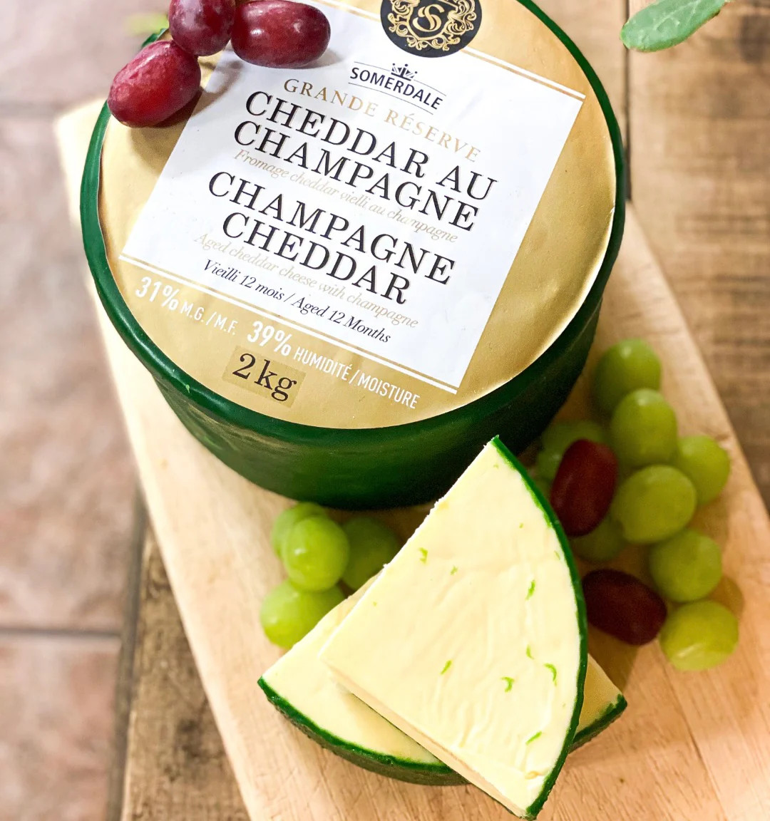 Somerdale Grande Reserve Champagne Cheddar Cheese, Wheel 4.4 lb