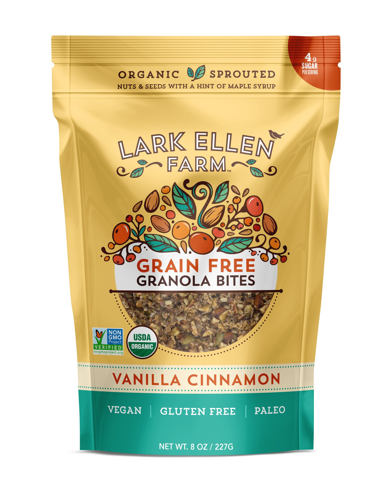 VANILLA CINNAMON SPROUTED GRANOLA - Gluten Free, Grain Free