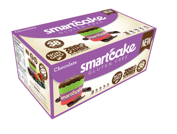 CHOCOLATE SMARTCAKE® SHIPPER BOX, Gluten Free, ZERO CARB of sugar of starch