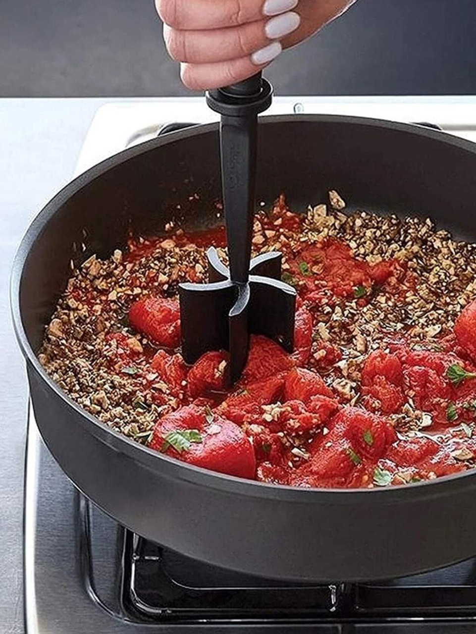 Meat Chopper Masher, 5 Curve Blades - Pack of 2 - Foodie City Network