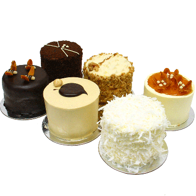 Mini Cake Samples - Six Gourmet Flavors