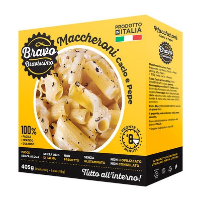 Bravo Bravissimo Maccheroni Italian Pasta Noodles, Comes in Cacio ...