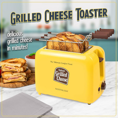 Nostalgia Deluxe Grilled Cheese Sandwich Toaster with Easy Clean ...