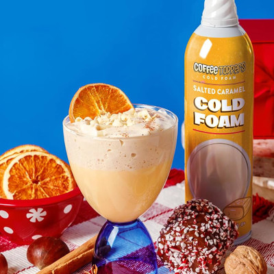 Coffee Toppers Cold Foam Salted Caramel -15 oz - Pack of 3 - Be Your ...