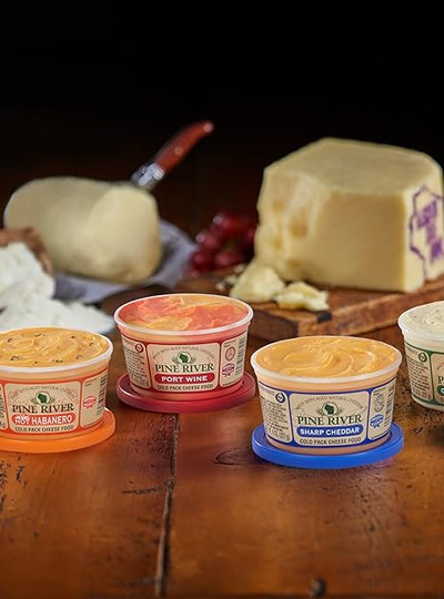 Pine River Cheese Spread Variety - 8 oz - Pack of 4