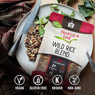 Floating Leaf Wild Rice Blend, Gluten Free Vegan Rice with Nutty Aroma ...