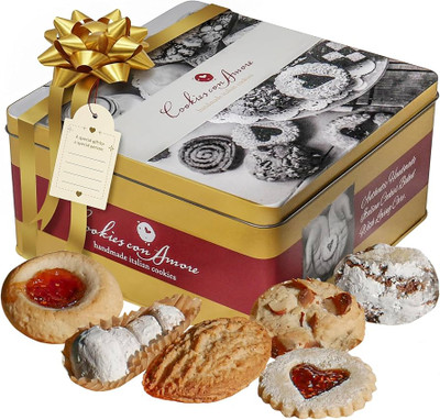 Assorted Italian Cookies Gift Box, 30+ Pieces Individually Wrapped ...