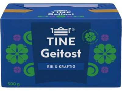 Tine Ekte Geitost Norwegian Brown Cheese, Real Goat Cheese, 500g